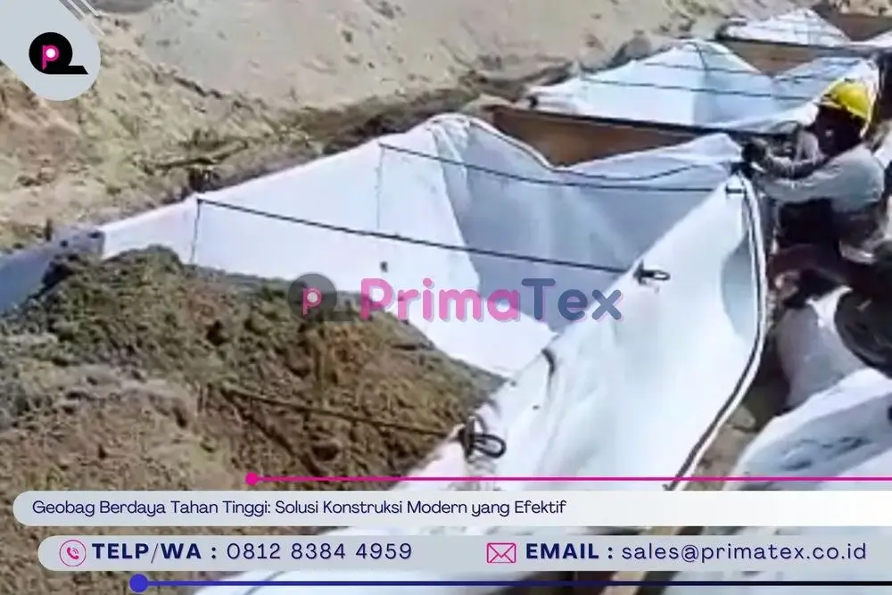 Geobag Berdaya Tahan Tinggi Pada Konstruksi - PT. PrimaTex Geokarya Abadi