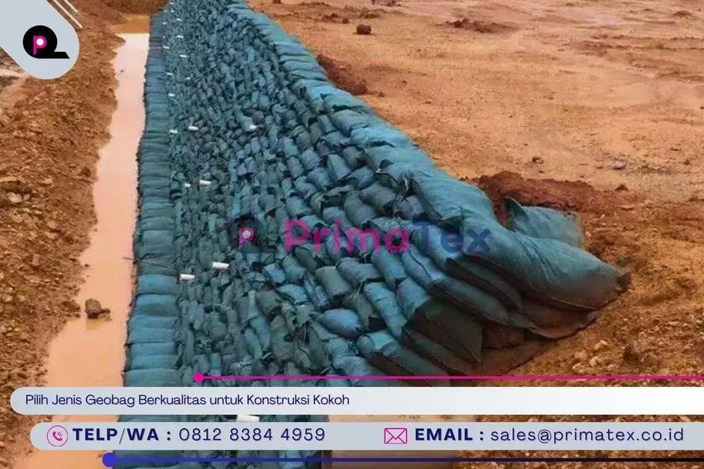 Jenis Geobag Berkualitas Pada Konstruksi - PT. PrimaTex Geokarya Abadi