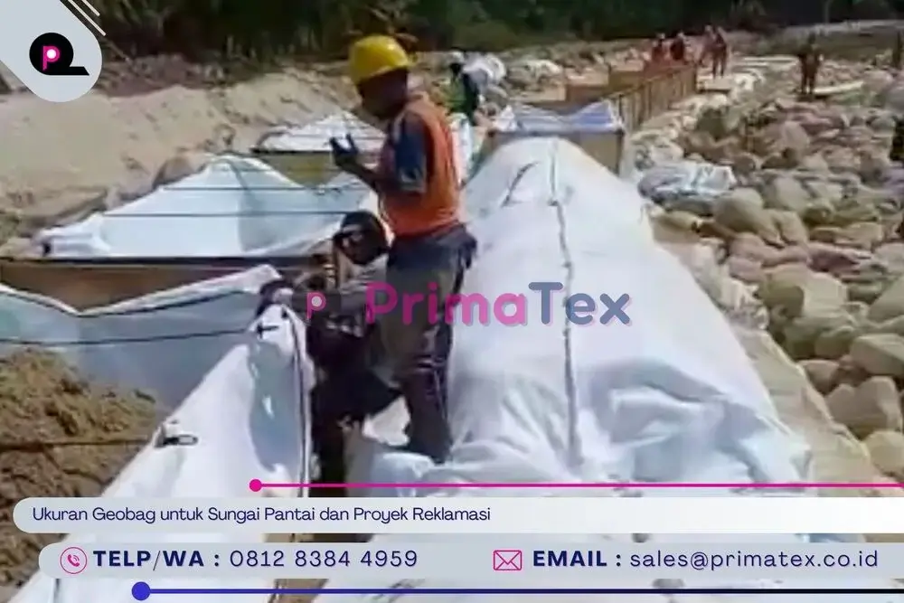 Ukuran Geobag untuk Sungai Pantai dan Proyek Reklamasi - PT. PrimaTex ...